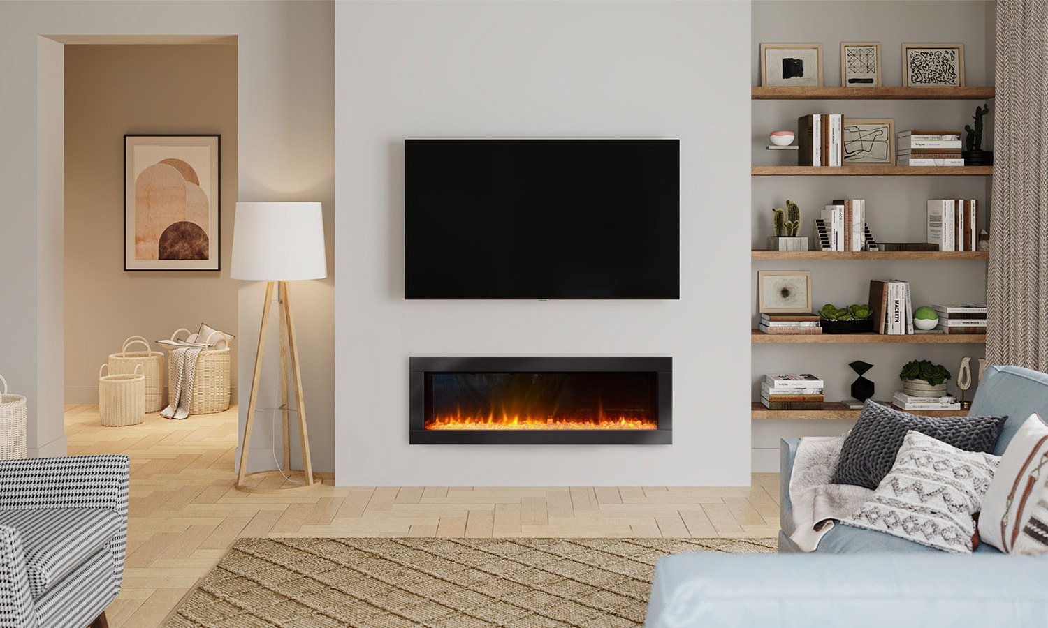 Ambe Linear50 Electric Fireplace | Stoke Fireplace Studio