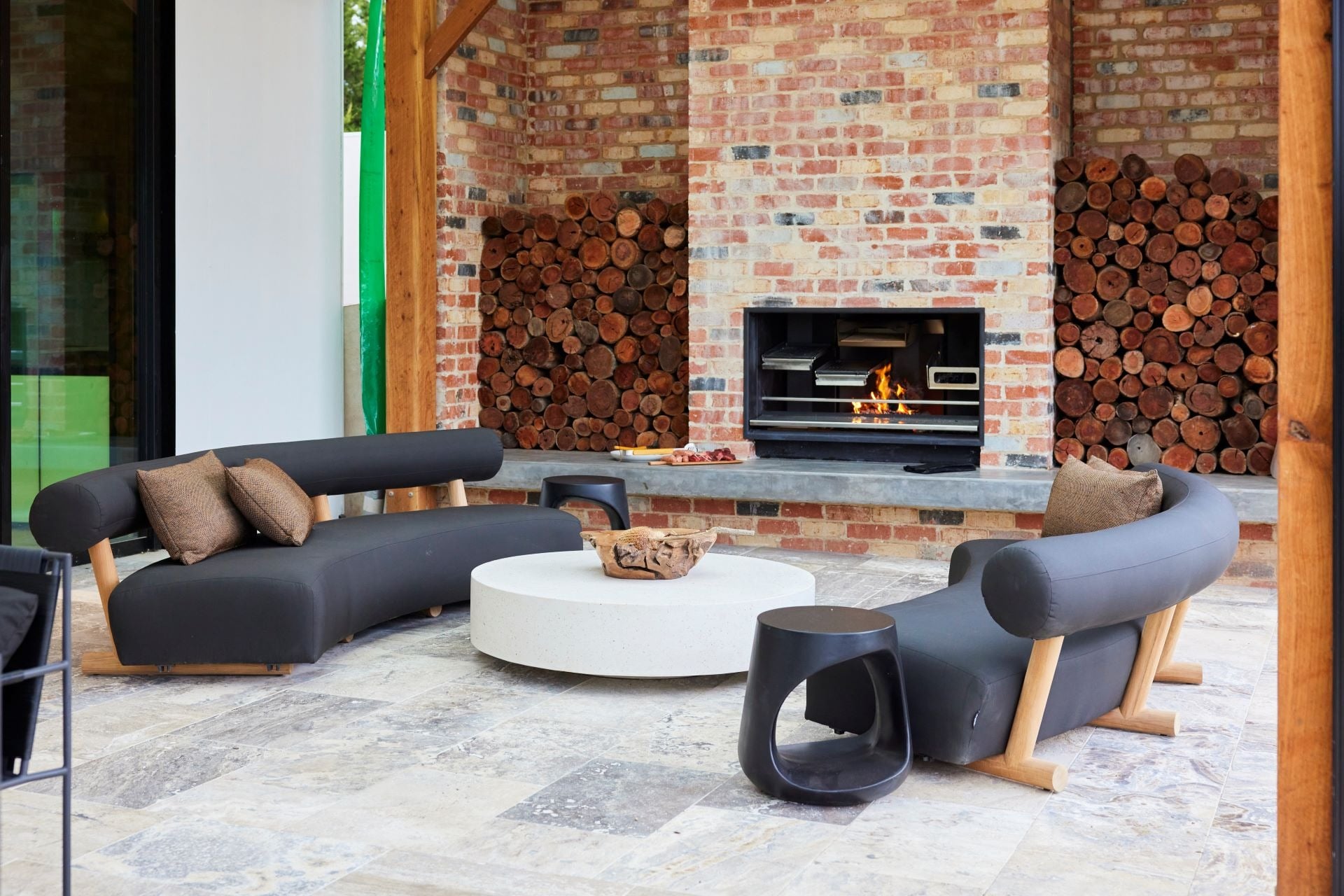 Escea EK1250 Outdoor Cooking Fireplace As Seen on The Block 2024