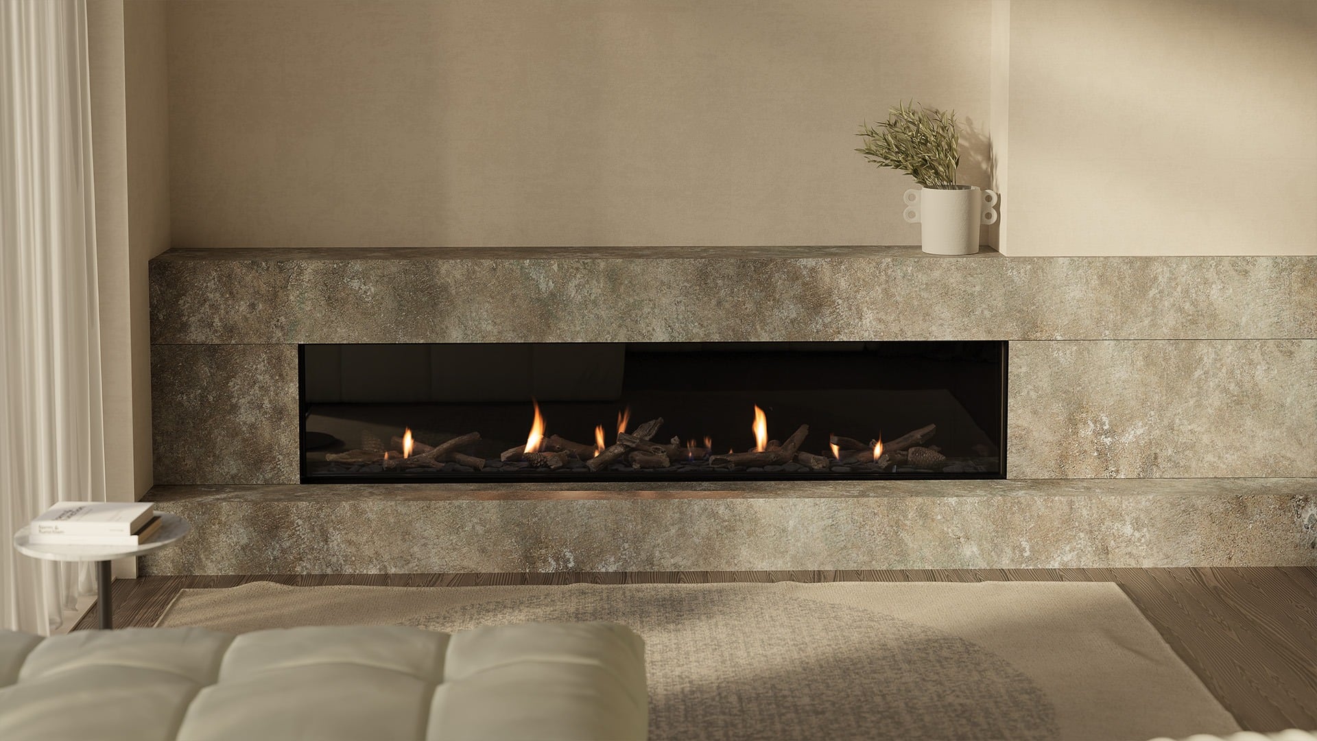 MODE KB1900 Single Sided Gas Fireplace I Stoke Fireplace Studio