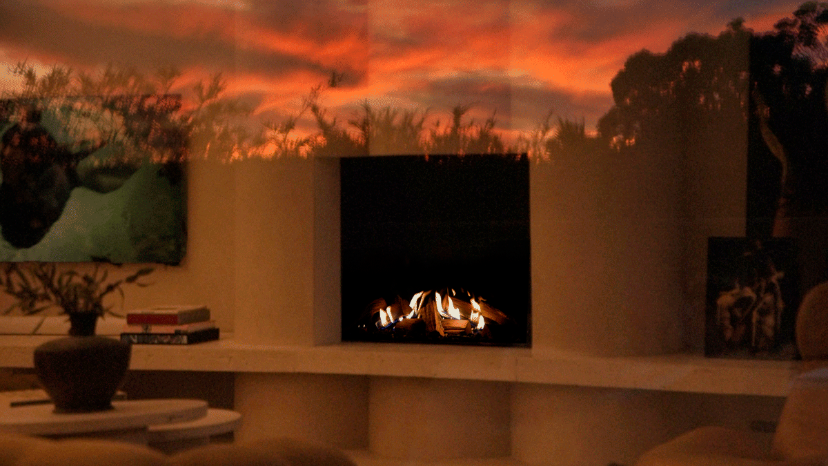 Georges Antoni features MODE Tall fireplace in Sydney home